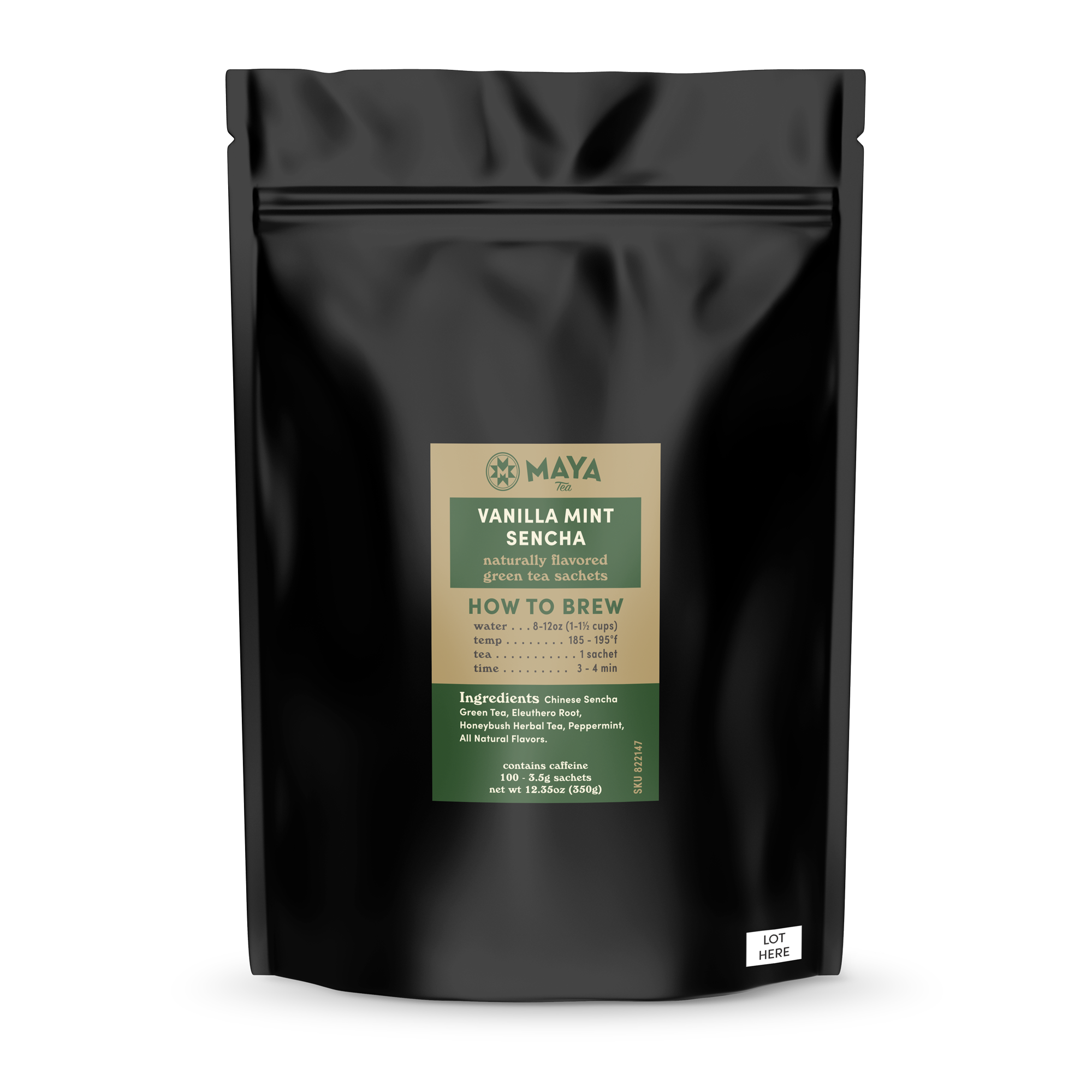 Vanilla Mint Sencha - 100 Count Bulk Sachets