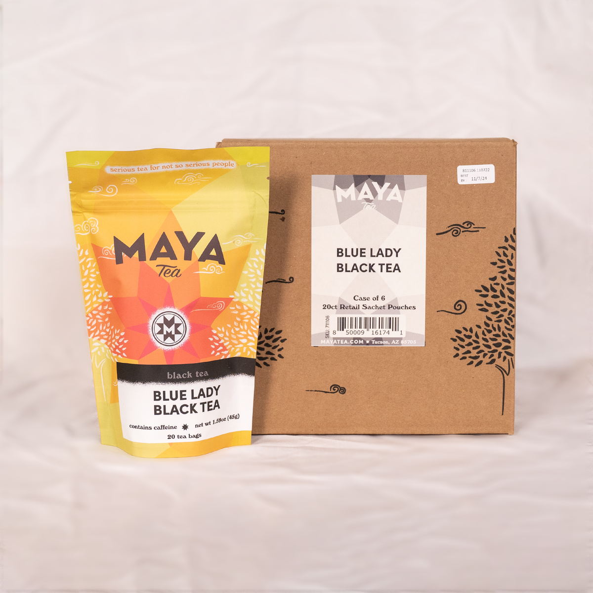 Blue Lady Black - Case of 6 20ct Retail Sachets | Maya Tea