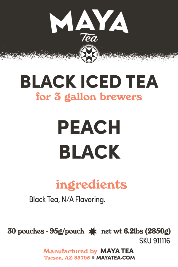 Peach Black - 30 Count Iced Tea Case | Maya Tea