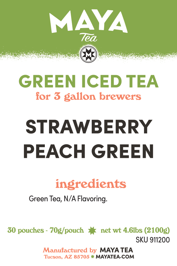 Strawberry Peach Green - 30 Count Iced Tea Case | Maya Tea