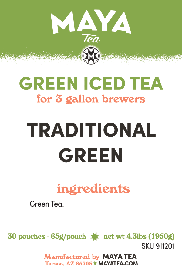 Traditional Green - 30 Count Iced Tea Case | Maya Tea