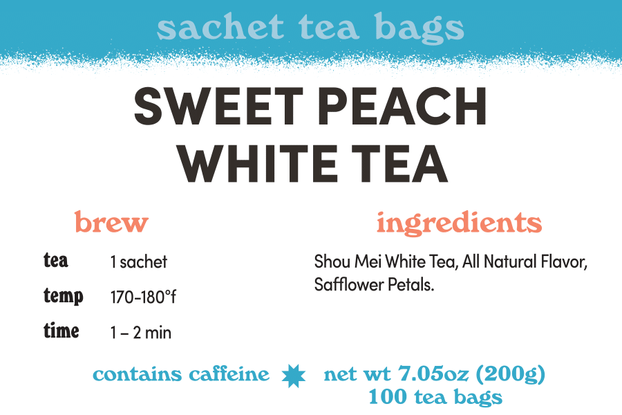 Sweet Peach White - 100 Count Bulk Sachets
